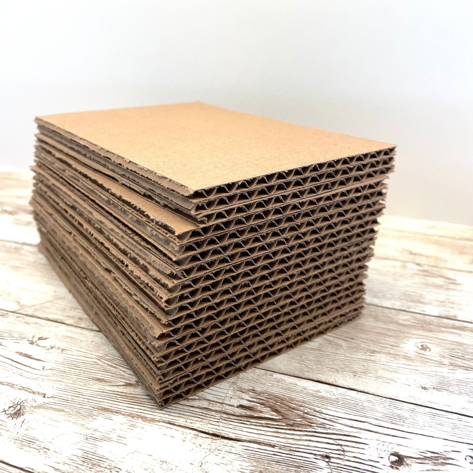 25 pack - 3x3 3x4 3x5 3x6 4x4 4x5 4x6 5x7 Corrugated Cardboard Sheets ...
