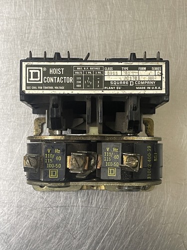 Square D Co. AC Reversing Hoist Contactor 8965 - R0-4 | eBay