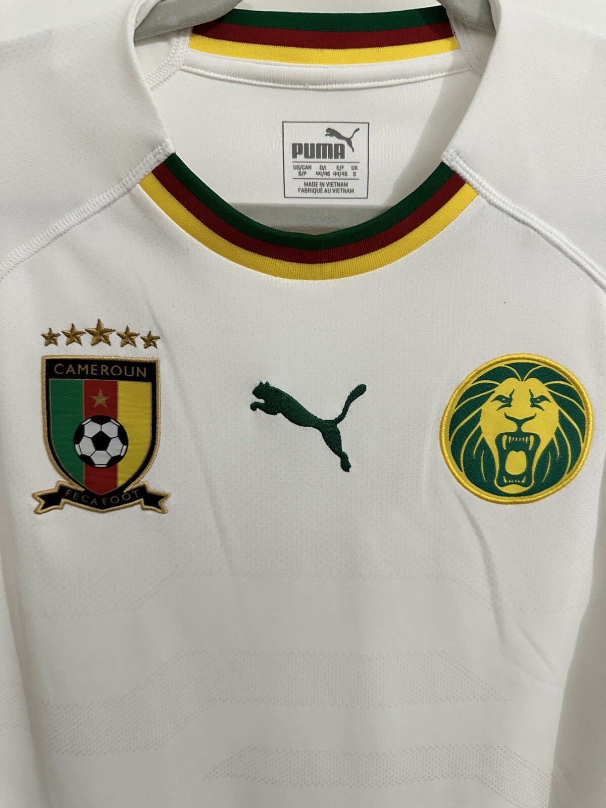 Puma Cameroon 2018 Away Authentic Jersey Size Small | eBay