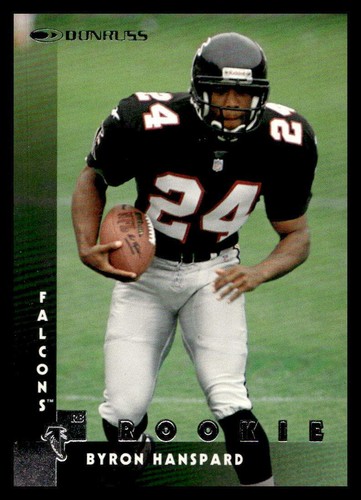 1997 Donruss #215 Byron Hanspard RC Atlanta Falcons | eBay