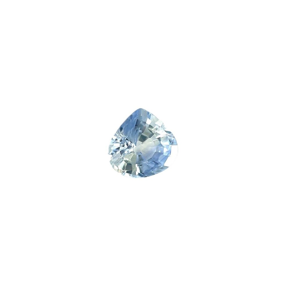 NATURAL 0.73ct Light Blue Ceylon Sapphire Pear Cut 5.3x5.2mm Loose ...
