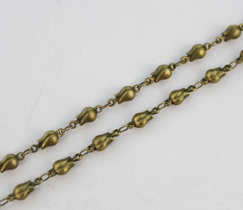 2 Meter of Antiqued bronze link handmade chain for Jewelry Making | eBay