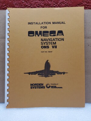Installation Manual Omega Navigation System ONS VII 156187 | eBay
