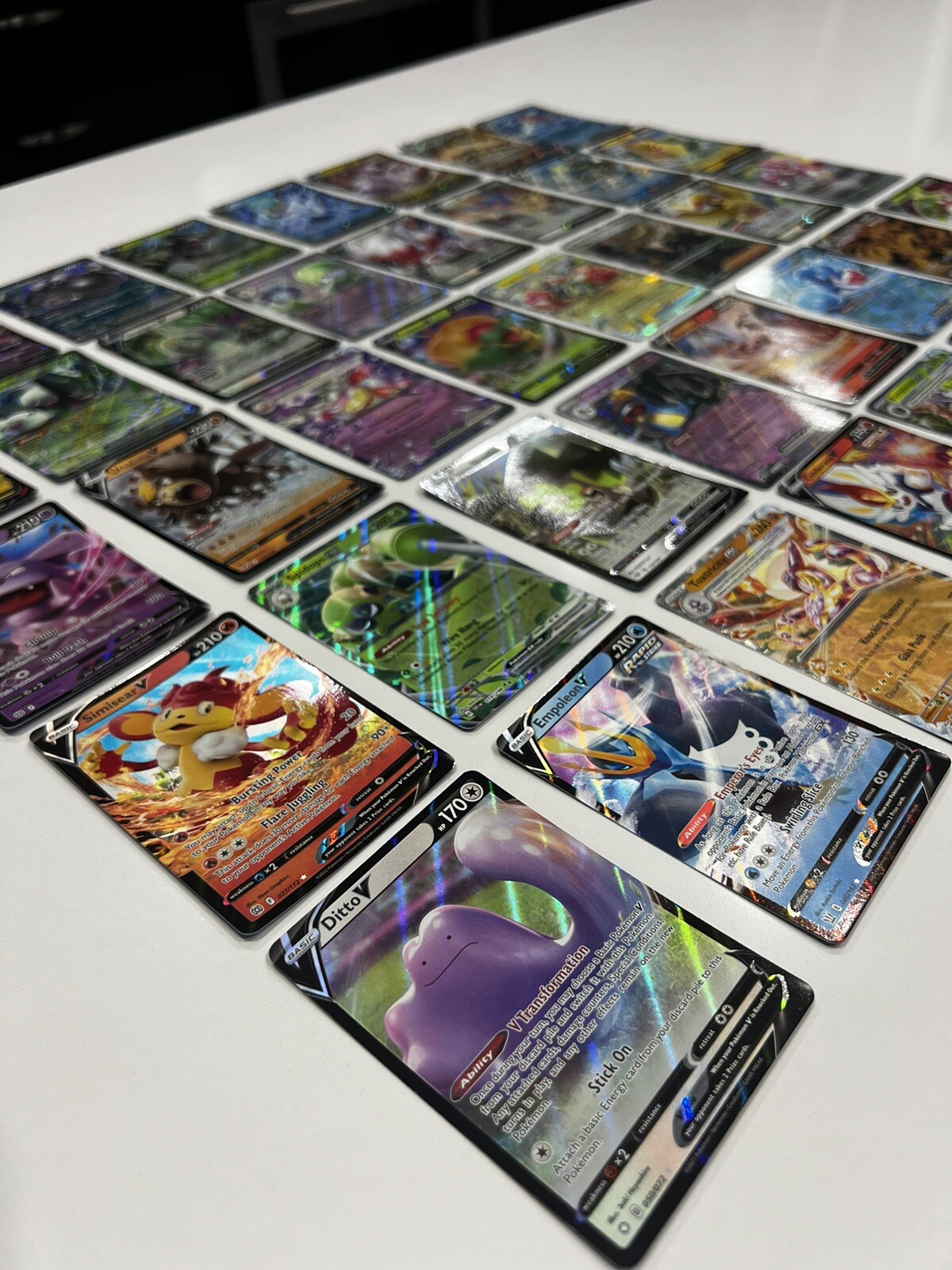 LOT OF 5 POKEMON ULTRA RARE Card Lot Random EX, V, VMAX, FULL ART ...