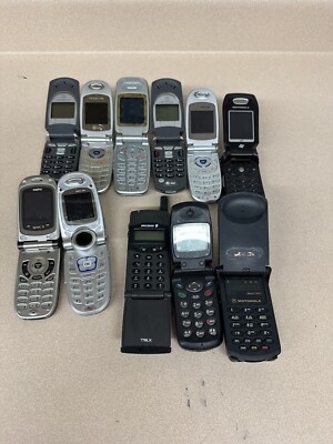 11 Old Vintage Cell Phone Lot Samsung LG Erricsson Startac Etc Untested ...