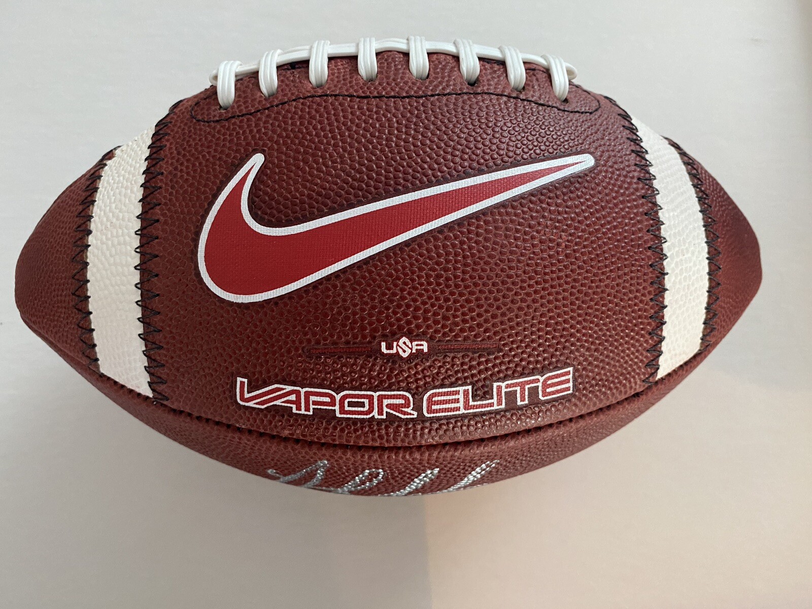 Nick Saban & Tua Tagovailoa Signed Alabama Game Football - 2017 Natty ...