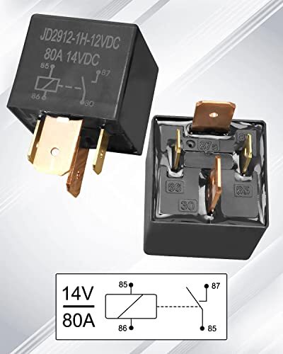 Prewired Fuse Relay Box Waterproof 2 4pin 80a Relay Slots And 6 Atc/ato ...