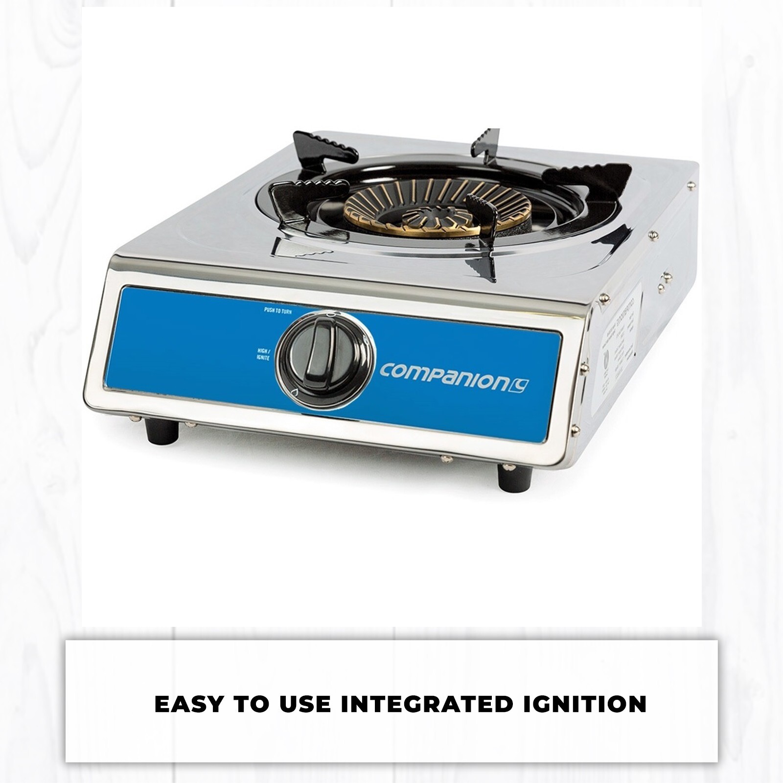 Portable Wok Stove Bench Top Cooker Camping Cooking Piezo Ignition ...