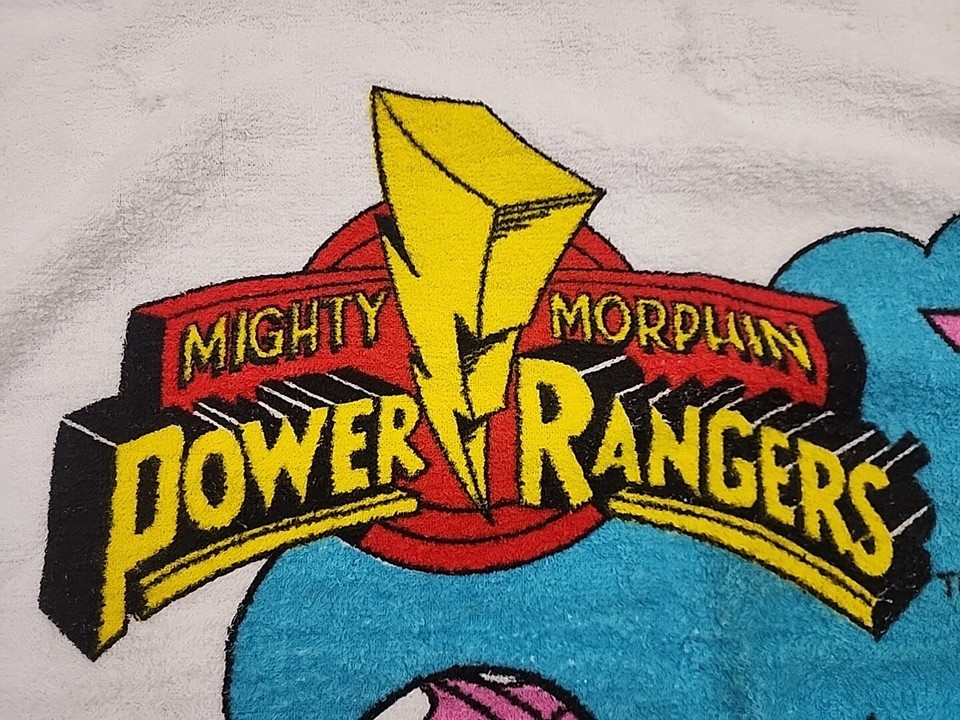 Vintage 1993 Mighty Morphin Power Rangers Beach Towel Kimberly Pink ...