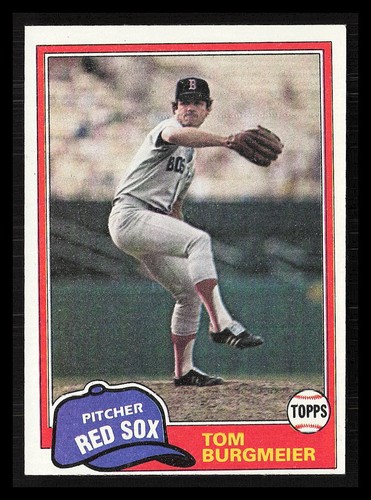 Tom Burgmeier 1981 Topps #320 Boston Red Sox | eBay