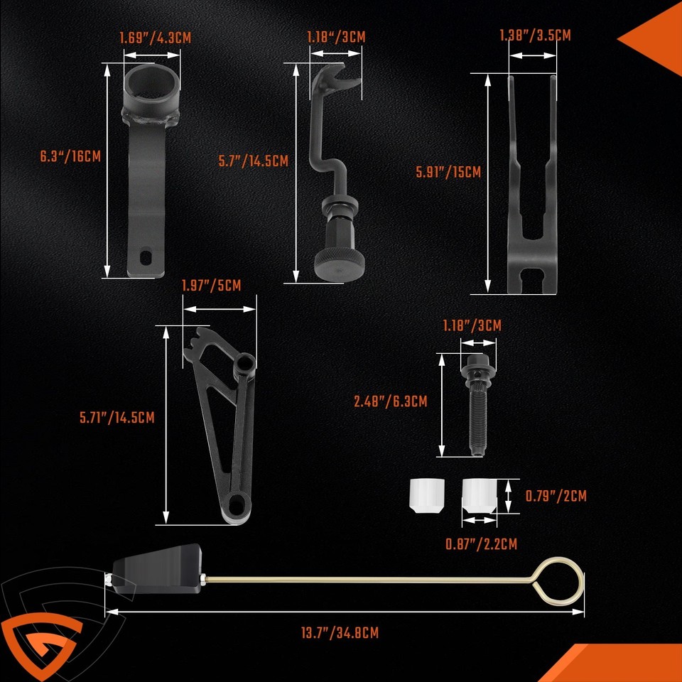 Cam Phaser Lock Out Kit Camshaft Bolt and Timing Chain Tool For Ford 4. ...