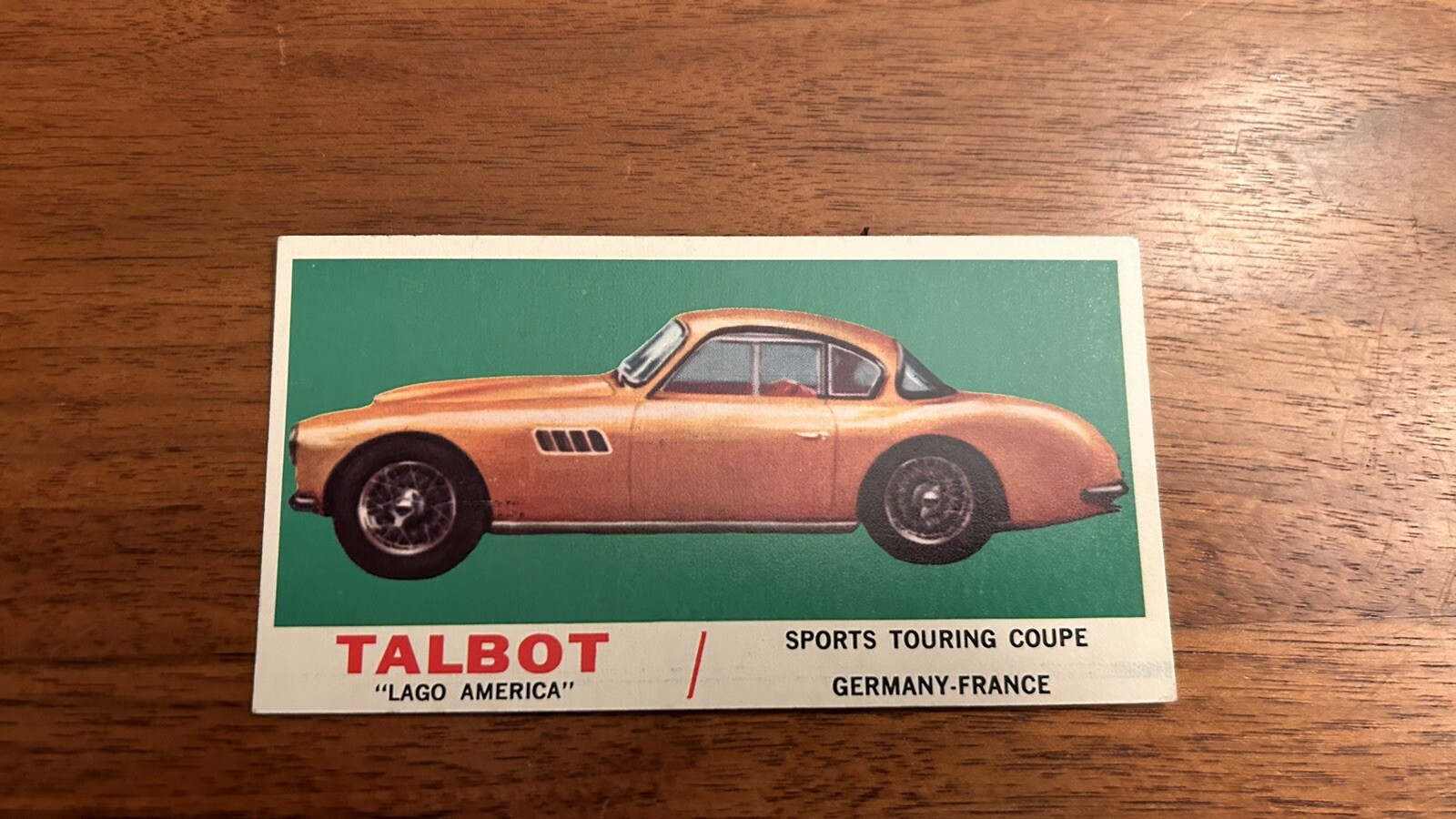 1961 Topps Sports Cars # 39 Talbot "Lago America" EX-NM | eBay