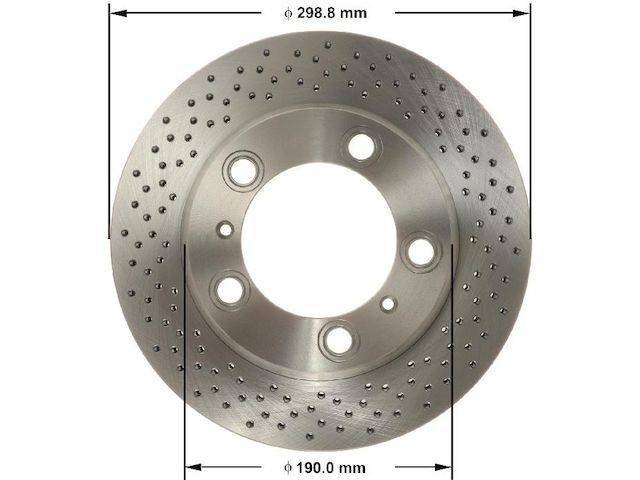 Rear Brake Rotor For 05-22 Porsche 718 Boxster Cayman DDPB Porsche ...