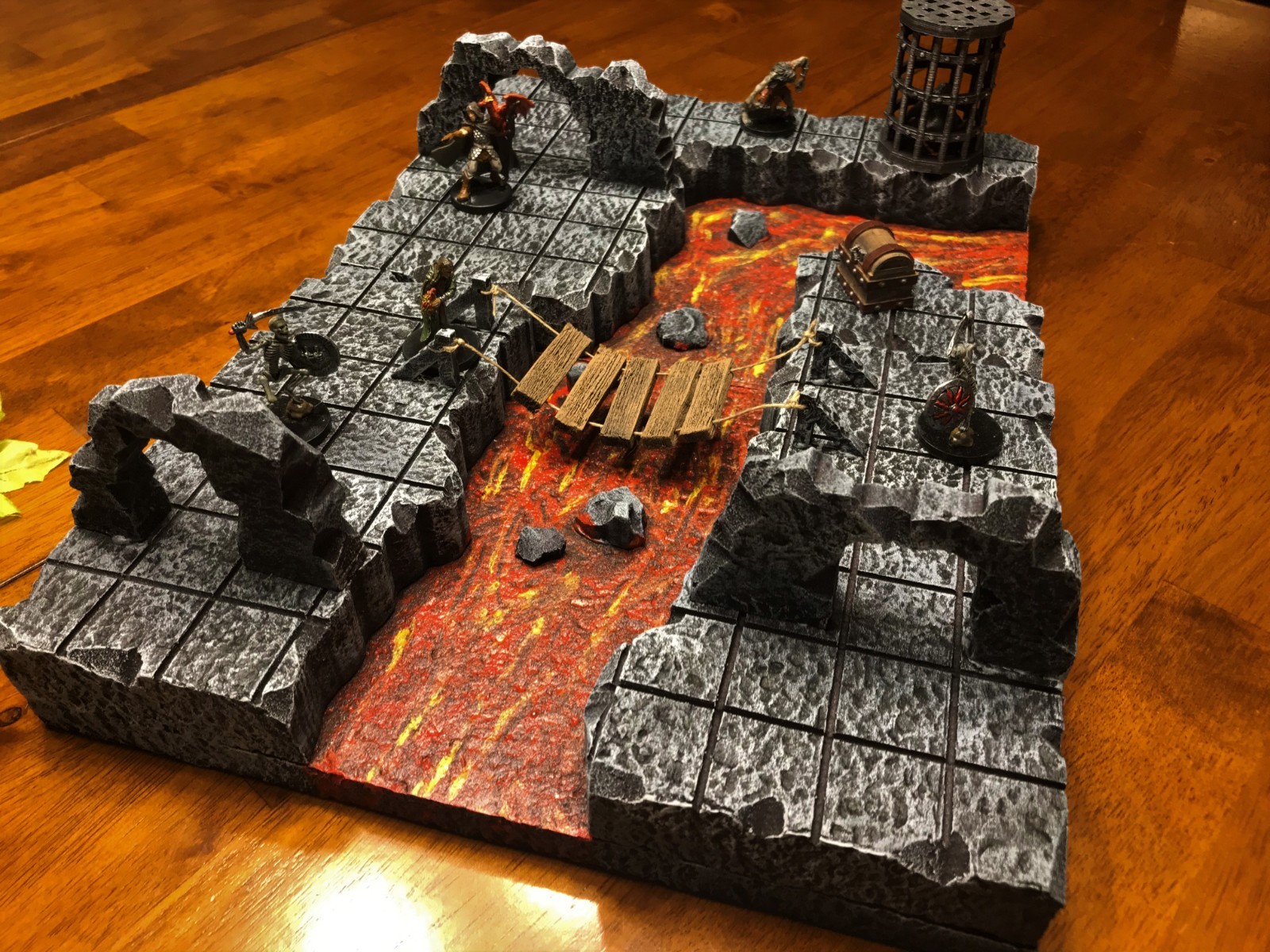 Dungeon Lava Cave 28mm Terrain Dungeons & Dragons Pathfinder d&d ...