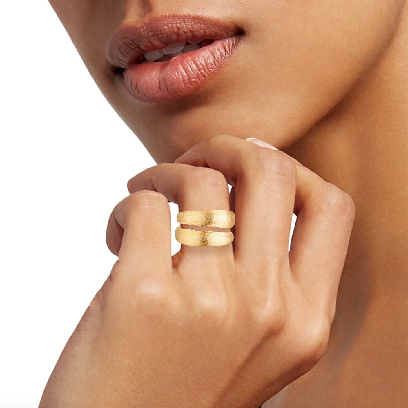 MARCO BICEGO Lucia 18K Yellow Gold Double Dome Ring Size 7 | eBay