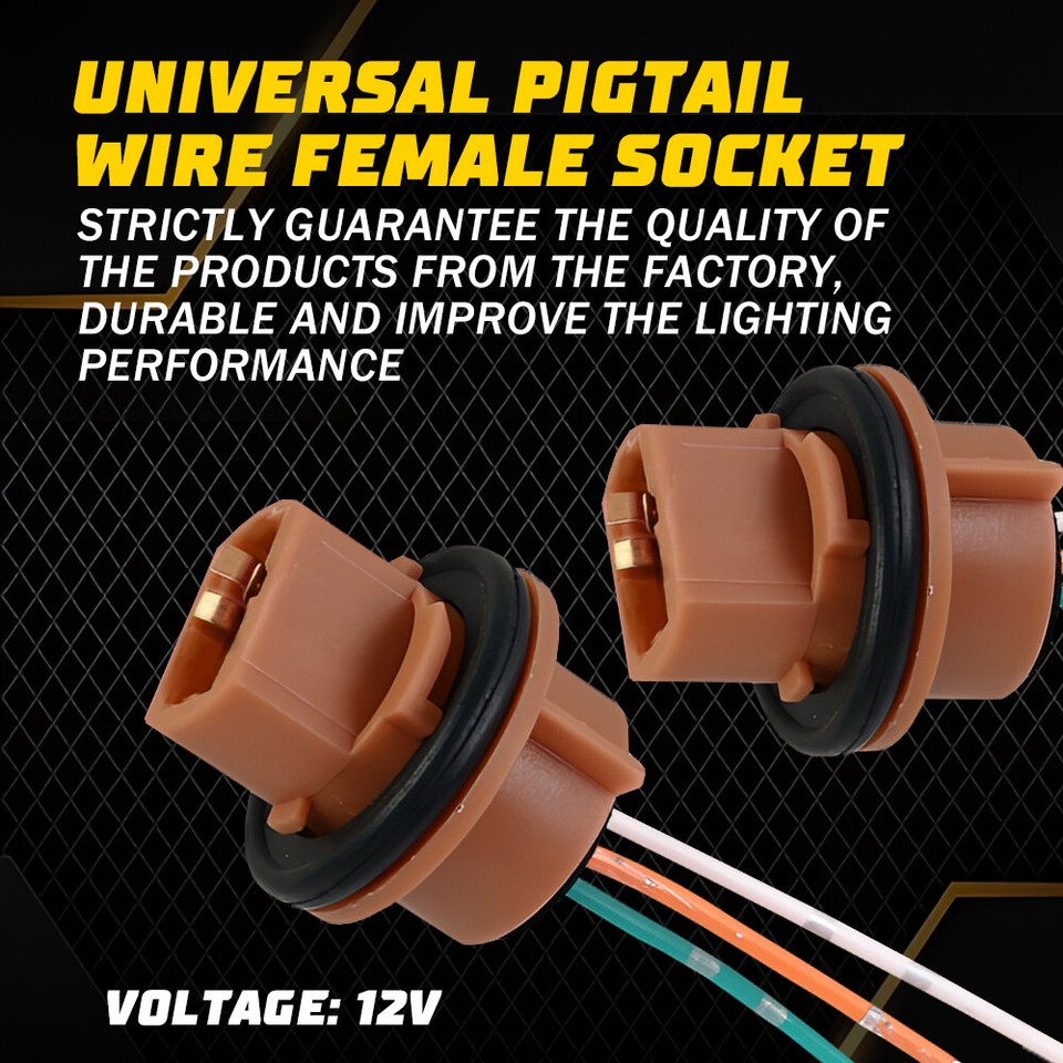 Female Socket 7443 Pigtail Wire 2644 Two Rear Harness Turn Parking ...