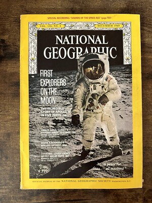 Vintage December 1969 National Geographic Journal Magazine Paperback ...