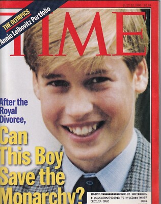 Time Magazine Prince William Princess Diana July 22, 1996 051719nonr | eBay