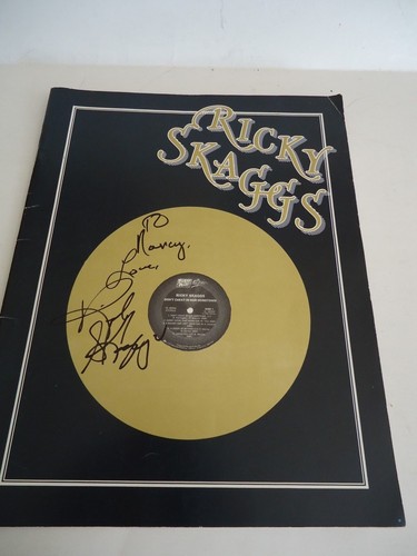 Vintage Autographed "Ricky Skaggs" S/C Book | eBay