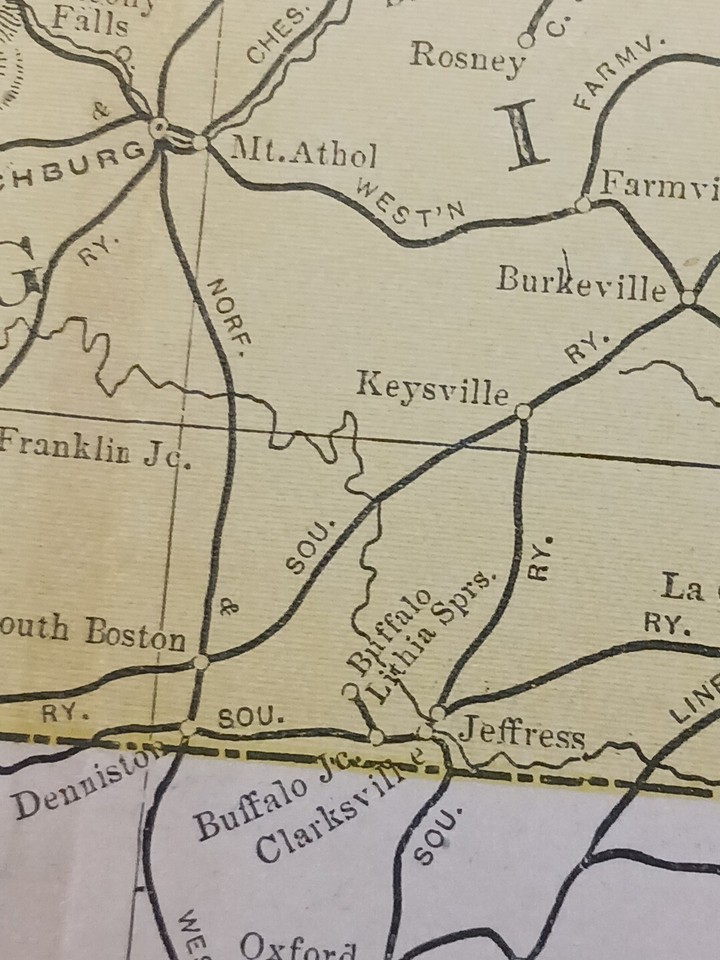 1906 Dated Train Route Map WEST VIRGINIA MARYLAND all Railroad Lines 11 ...