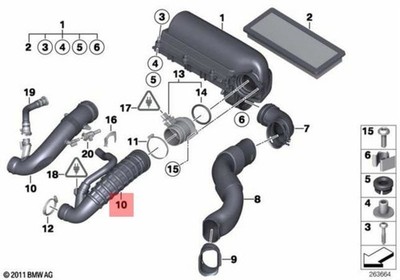 Genuine MINI Cooper R55 R56 R57 R58 R59 R60 R61 Air Duct 13717627502 | eBay