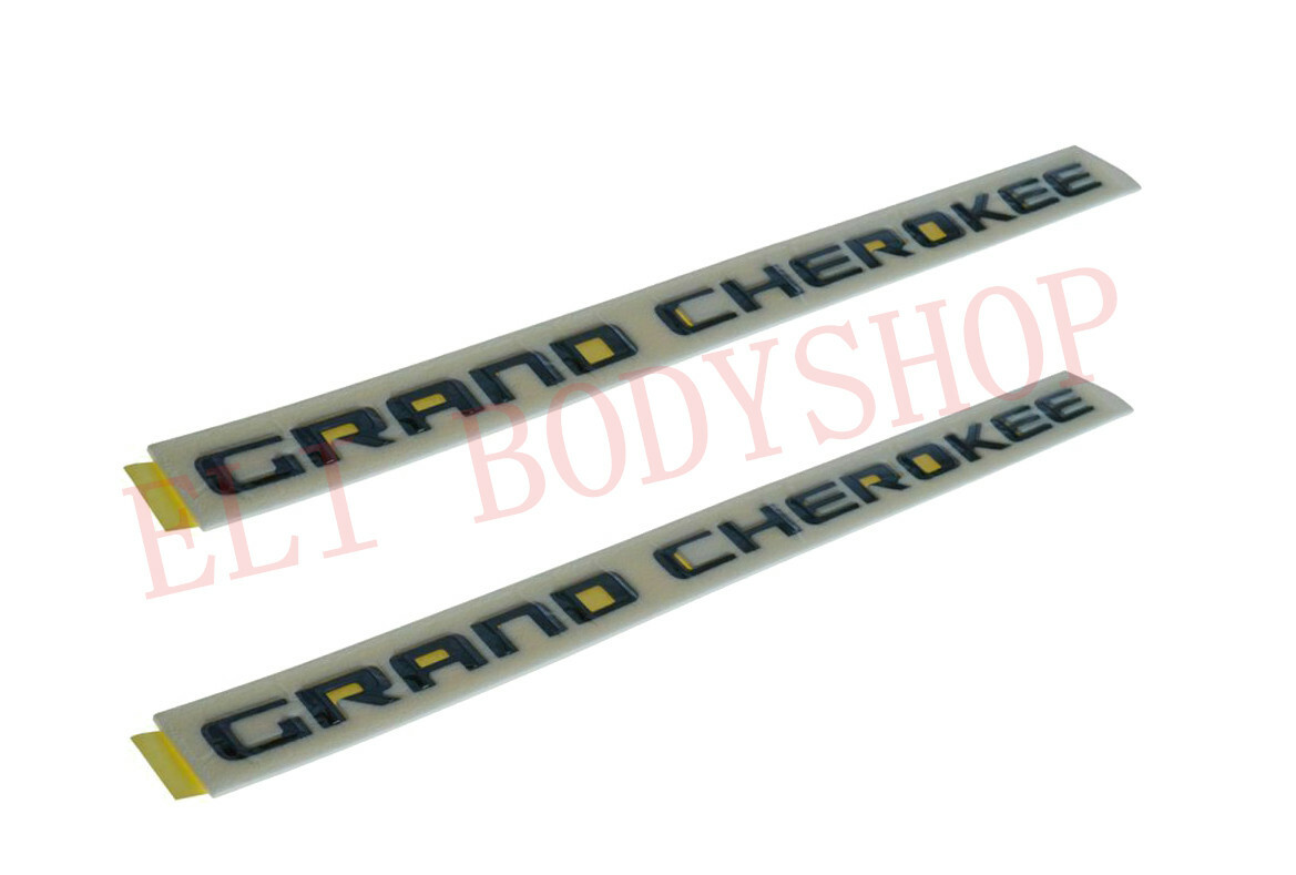 Jeep Grand Cherokee Emblems Nameplate Badges Gloss Black | 68235425AA ...