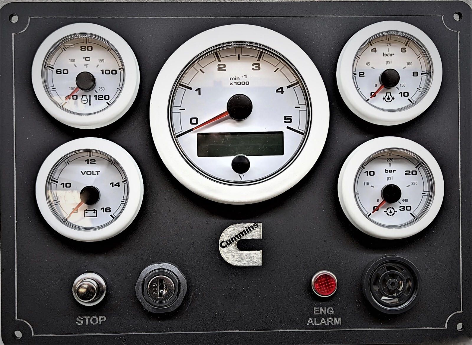 CUMMINS -OceanLink (Five Gauge) INSTRUMENT PANEL | eBay