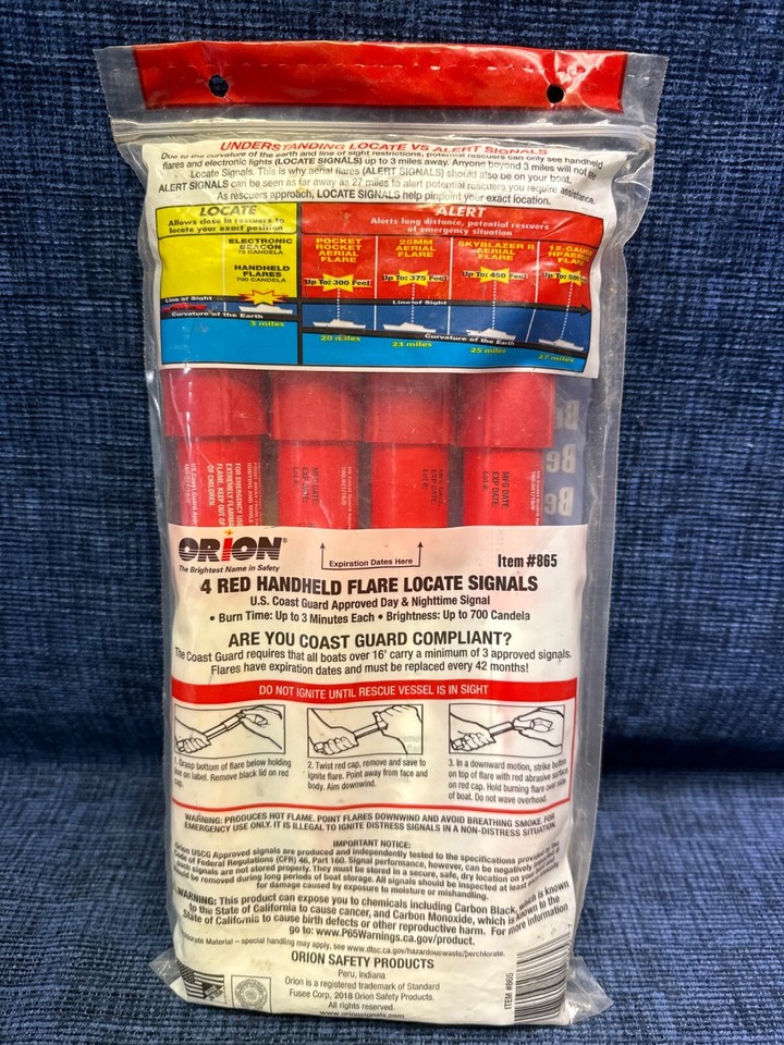 Orion Handheld Flares 865 4 Pack | eBay
