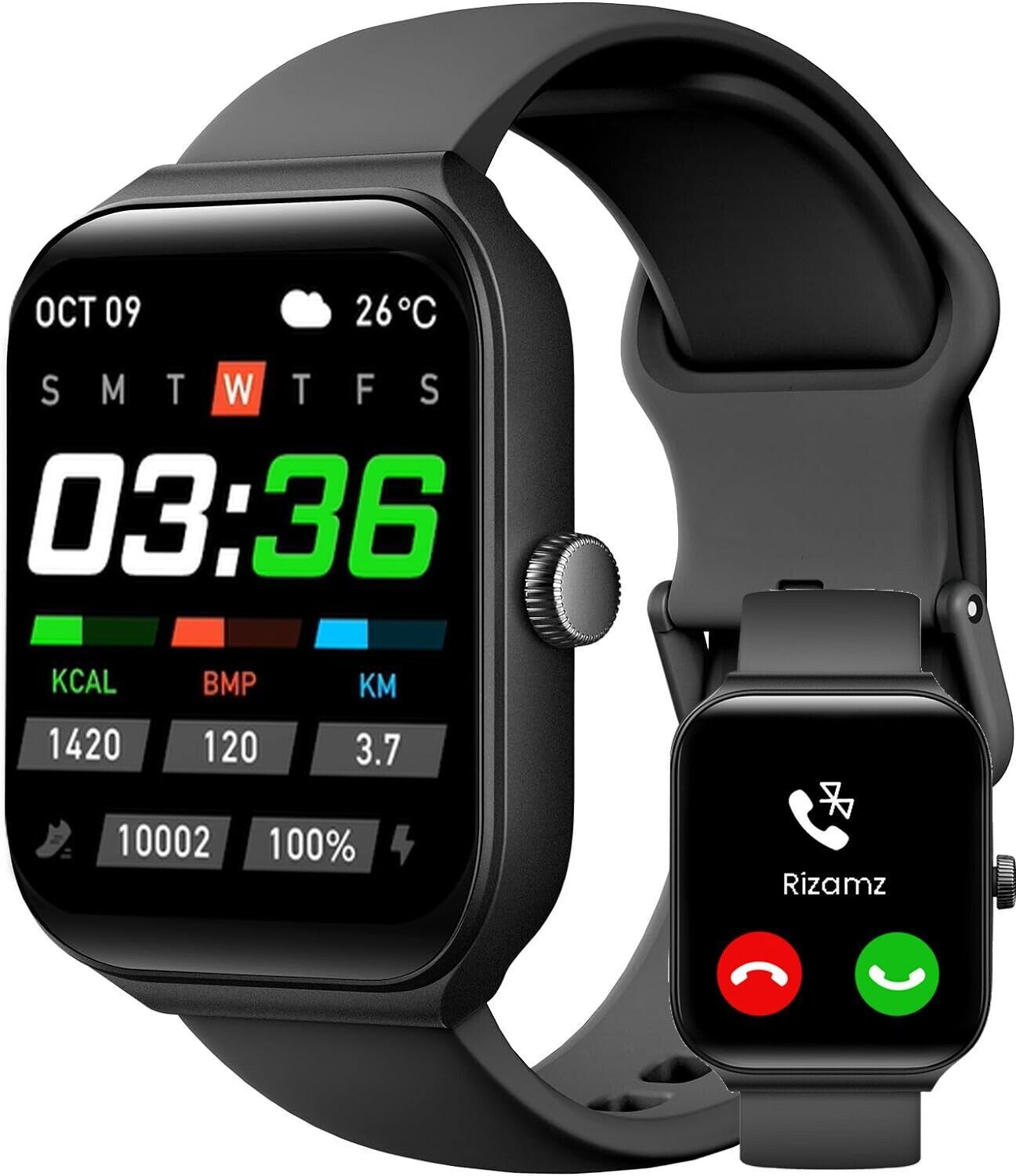 Alexa Smart Watch Men Make Calls Bluetooth Phone Call Watch For IPhone ...