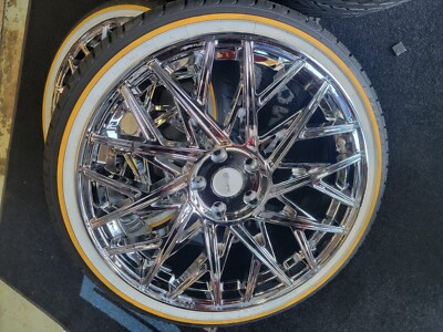 20 Inch 20x8.5 Eclipse 101 Rims BP:5x120 Tire:245/35ZR20 Cadillac CTS ...