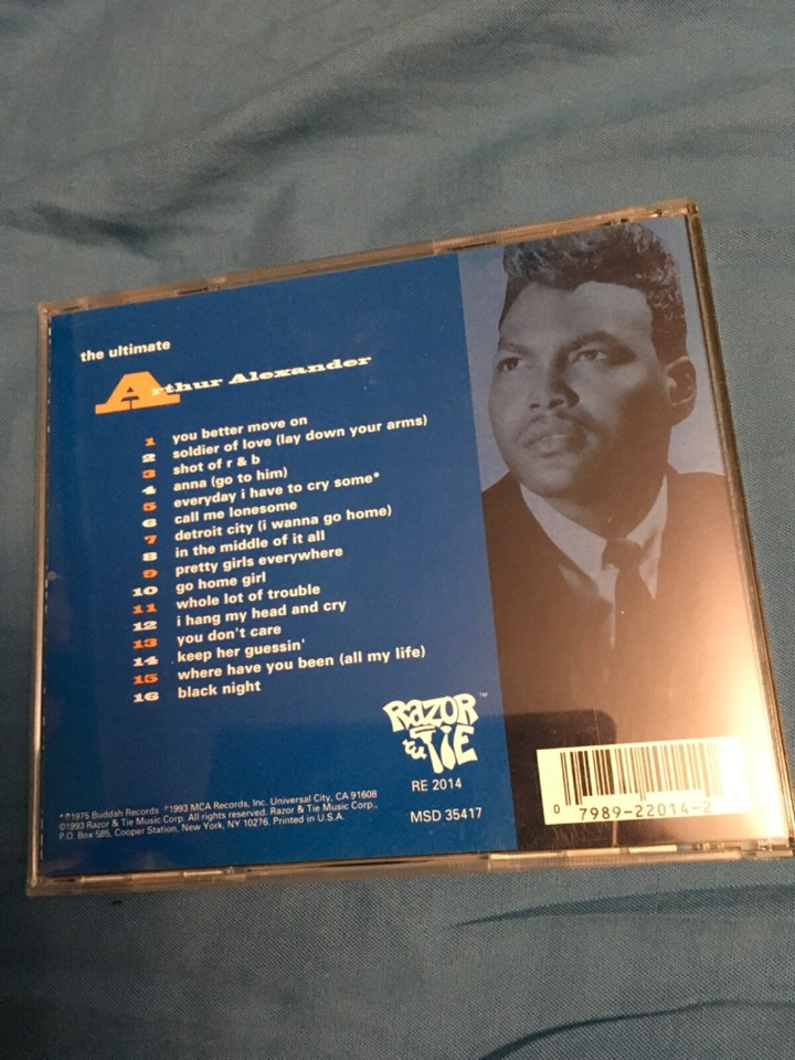 Arthur Alexander CD Ultimate 16 hits you better move soldier of love ...