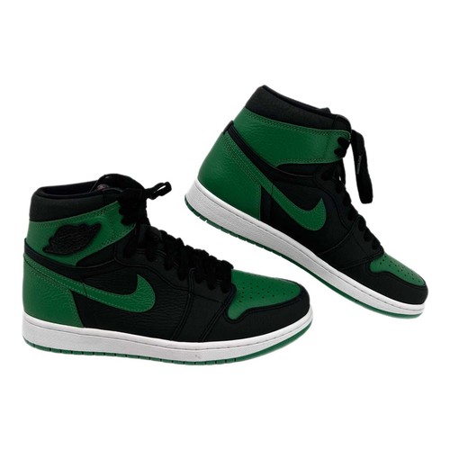 Nike Black Green Sample Jordan 1 High Top Sneakers | Size 9 | eBay
