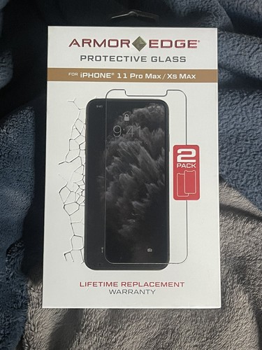 NEW 4 Pack Armor Edge Glass Screen Protector for iPhone 11 Pro Max / XS ...