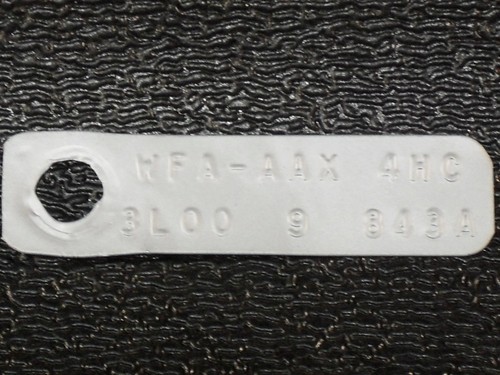 FORD 9 inch 3L00 POSI LIMITED SLIP TRACTION LOCK REAR END ID TAG ...