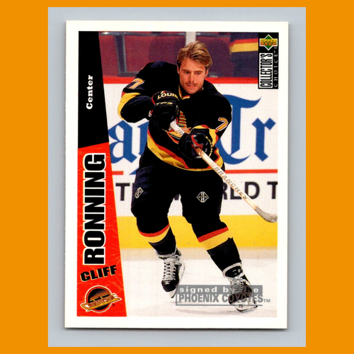 Cliff Ronning #270 1996-97 Collectors Choice Phoenix Coyotes Hockey ...