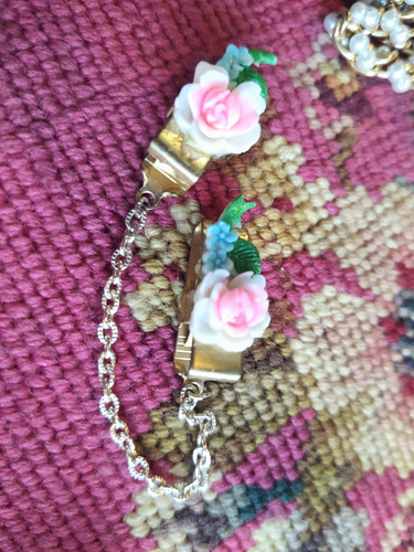 Vintage Faux Pearl Jewelry Lot Brooch Earring Necklace Sweater Clip ...