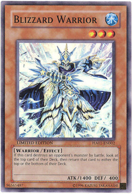 Yu-Gi-Oh Card - HA01-EN002 - BLIZZARD WARRIOR (super rare holo) - NM | eBay