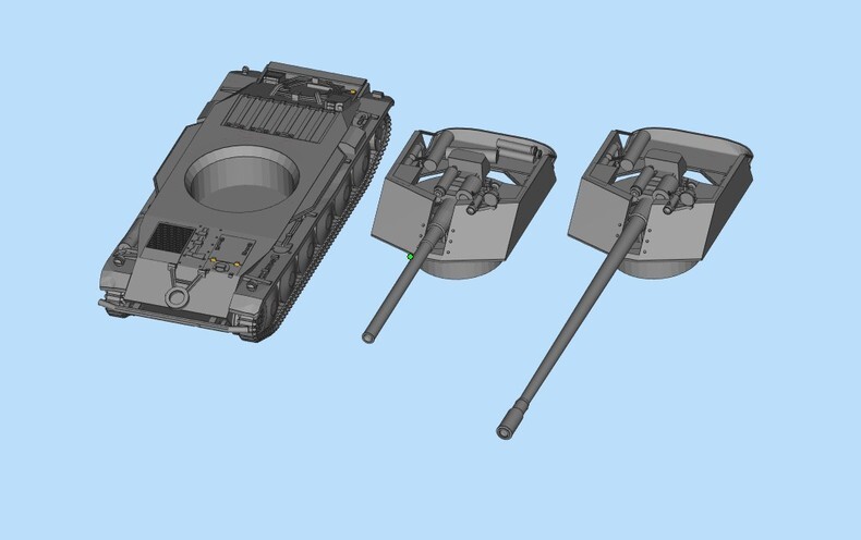 3D printed 1/72 German RHM·B WT tank destroyer model kit | eBay