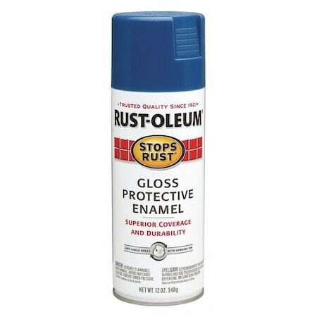 Rust-Oleum 7727830 Spray Paint, Royal Blue, Gloss, Solvent, 12 Oz | eBay
