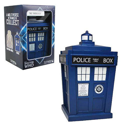 NEW IN BOX Dr Doctor Who - BLUE TARDIS - 6.5" Vinyl Figure - Titan | eBay