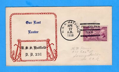 USS Hatfield DD-231 "Our Last Easter" April 17, 1938 | eBay