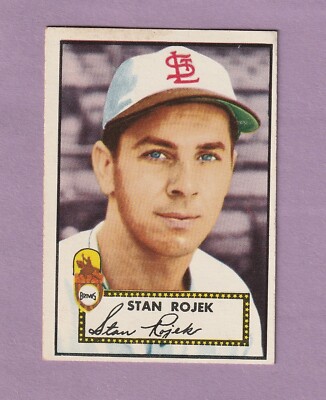 1952 TOPPS BASEBALL #163 STAN ROJEK MID-GRADE ST.LOUIS BROWNS | eBay
