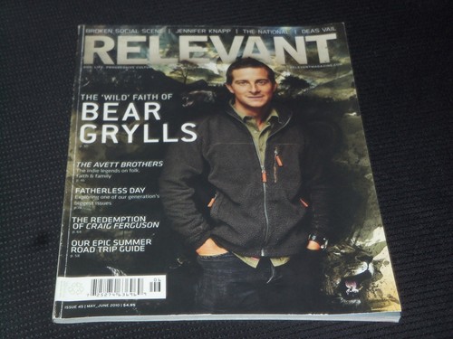 2010 MAY RELEVANT MAGAZINE - BEAR GRYLLS FRONT COVER - L 21405 | eBay