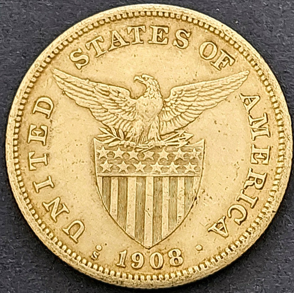 1908 - S Philippines Peso , nice silver coin #1738 -1 | eBay