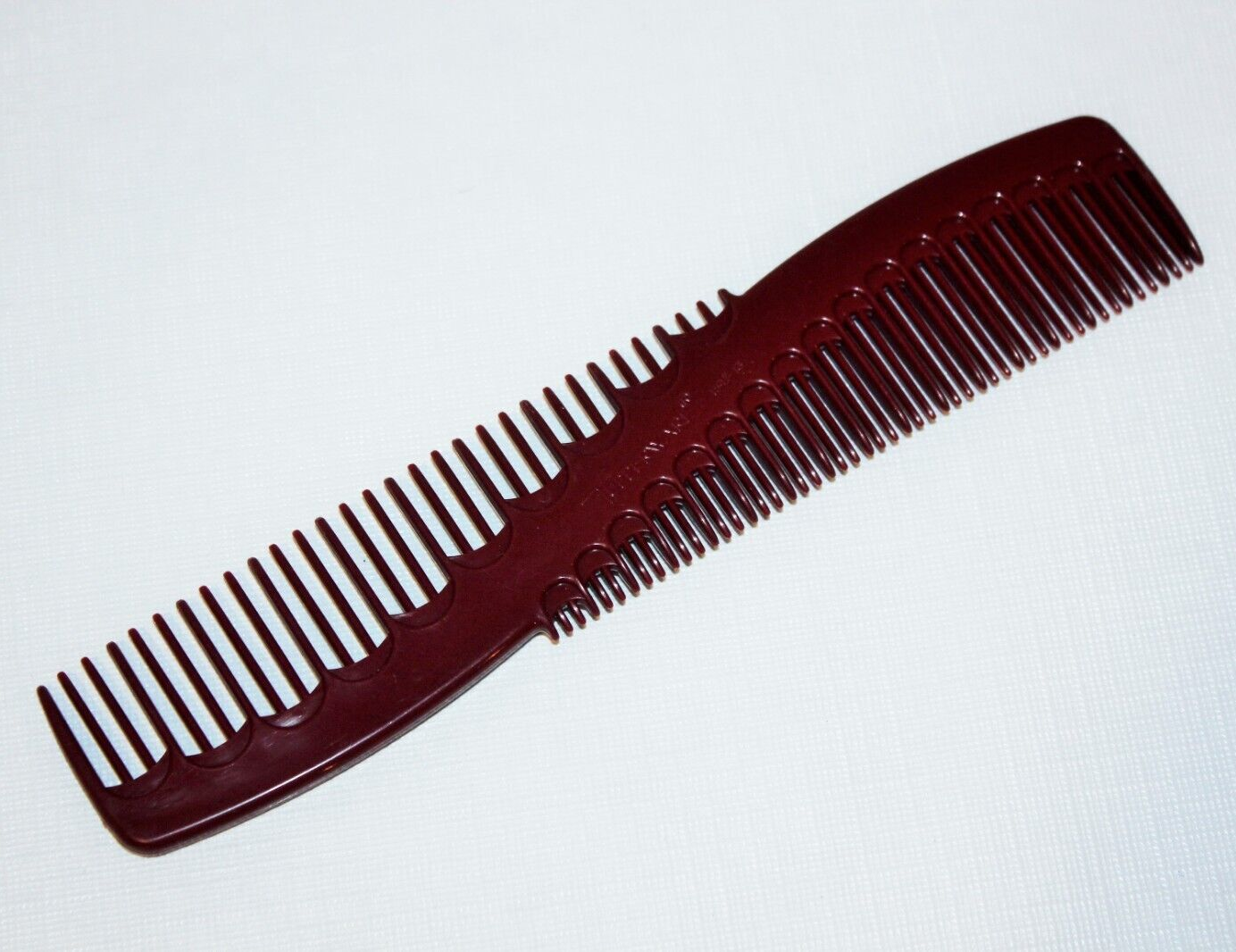 Tupperware Double-Sided Comb 8" Long Dark Brownish-Red Vintage 1543 ️ ...