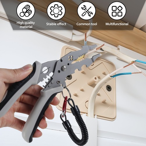 Wire Stripper Plier Precise Cable Stripping Cutter with Elbow ...