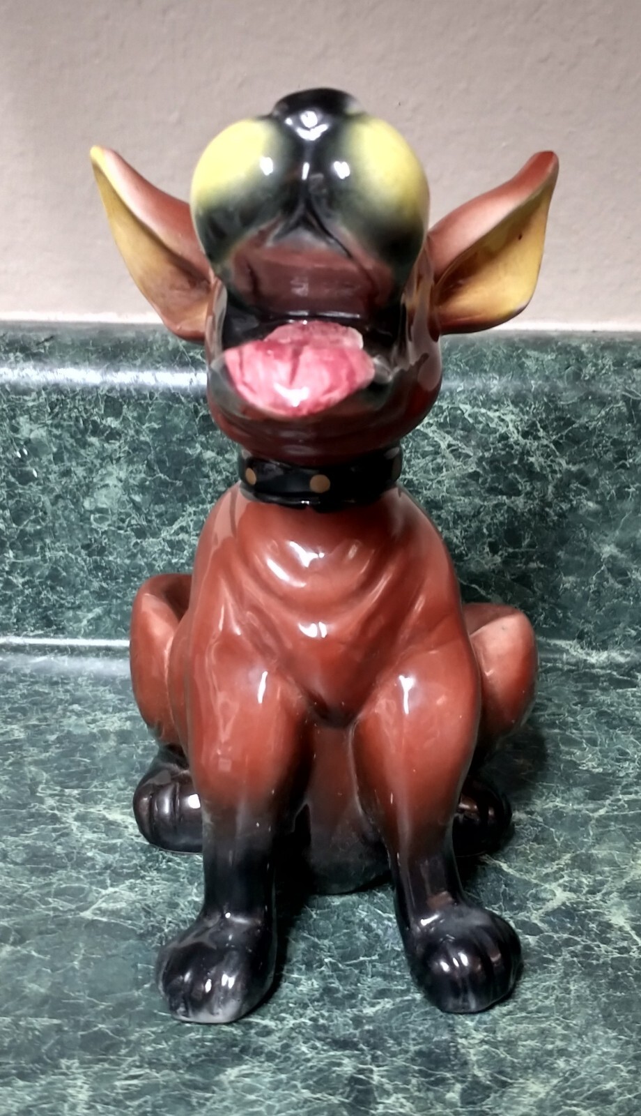Vintage Kreiss 1950's Ceramic Dog Coin Bank, Ring Holder, Trinket Dish ...