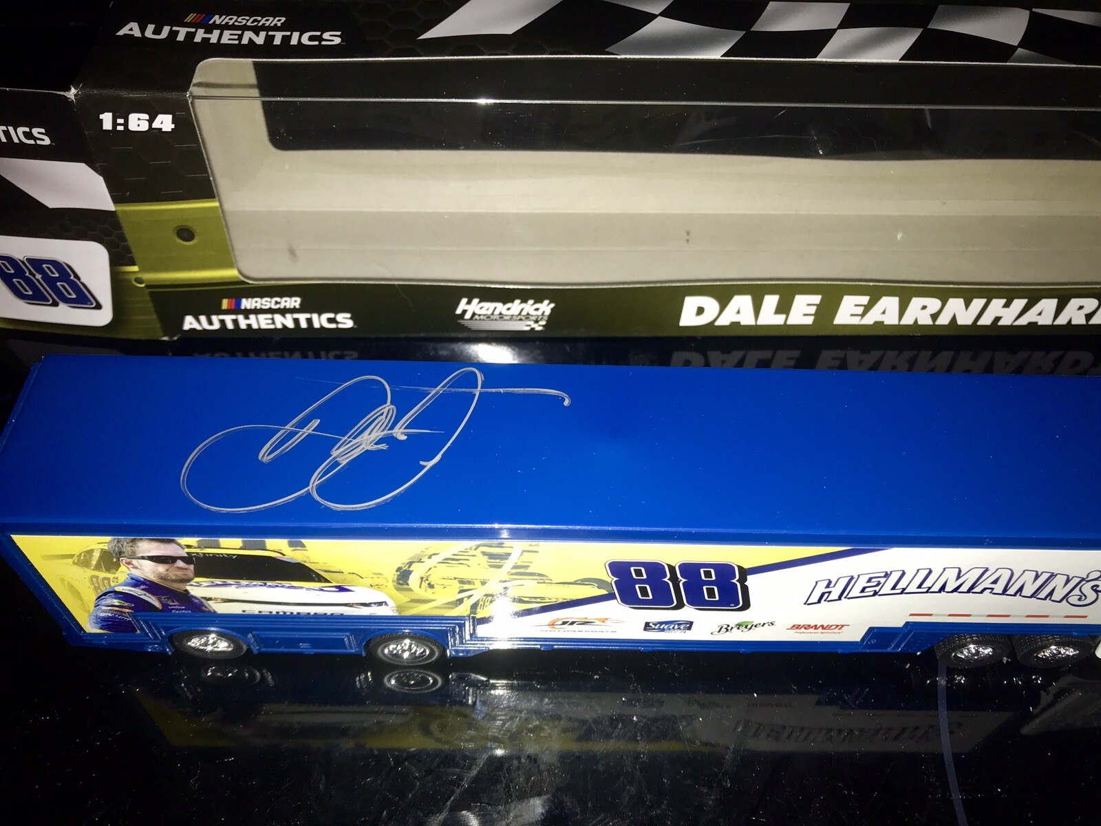 1/64 ACTION 2018 HAULER, #8, HELLMAN'S DALE JR. Signed Autograph ...