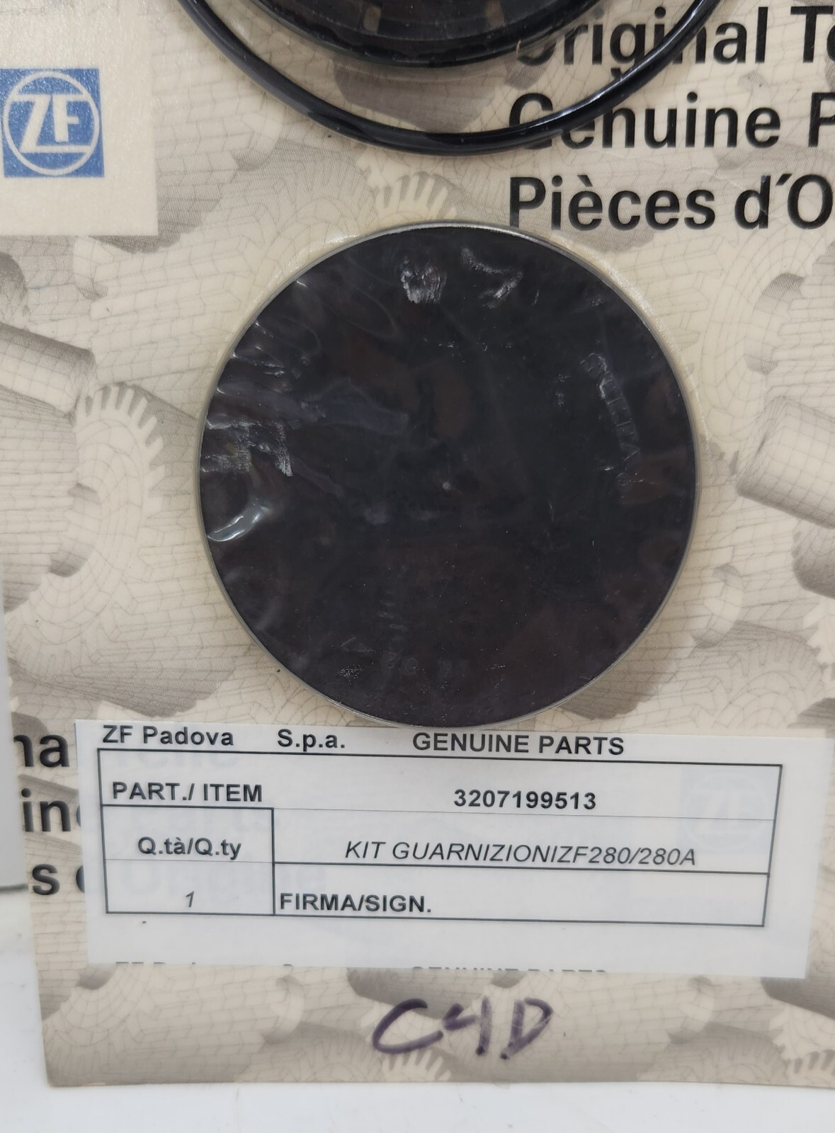 # 3207199513 NEW Genuine OEM ZF Marine ZF 280 / 280A Seal Gasket ...