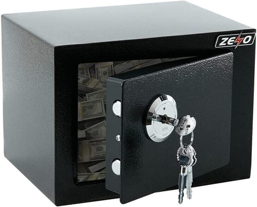 4.6L SOLID STEEL SAFE HEAVY DUTY FIREPROOF HOME OFFICE MONEY CASH ...